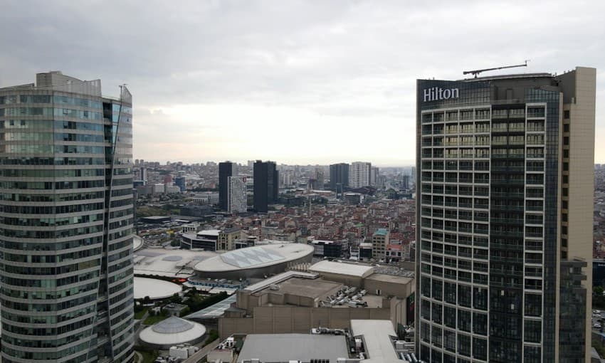 Mall of Istanbul Hilton High Residence Hilton Hotel Tower in Basaksehir ...